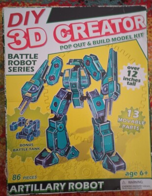 NEW DIY 3D Creator Battle Robot Series Artillery Robot Kid Fun Craft | eBay