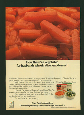 Birds Eye Vegetables Vintage 1973 Print Ad General Foods Corporation | eBay