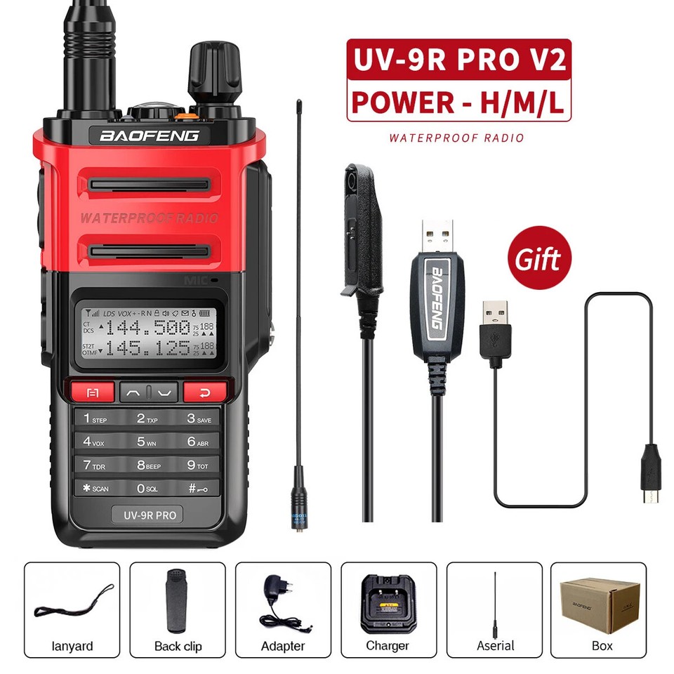For Baofeng UV-9R Pro V2 Ham CB Radio Long Range Walkie Talkie Upgrade ...
