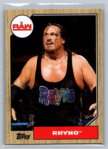 2017 Topps WWE Heritage #64 Rhyno Wrestling Card | eBay