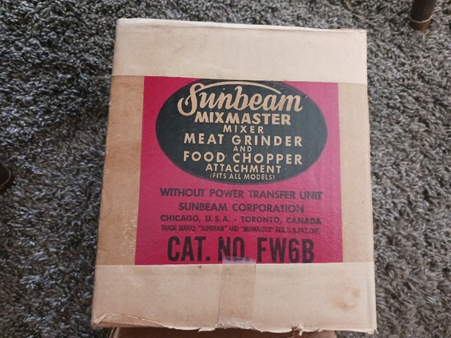 Vintage Sunbeam Mixmaster Power Transfer Unit PU 10 Meat Grinder ...