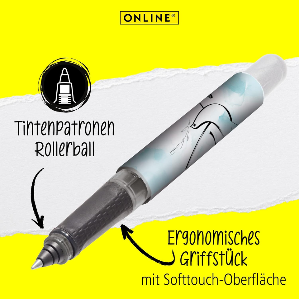 College Freedom Ink Cartridge Rollerball Pen for Right-Handed and Left ...