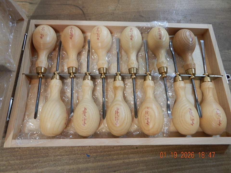 Robert Sorby HAND CARVING Tool Set 12 Pieces Nice High Quality Tools ...