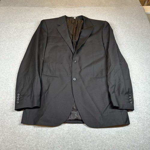 Joseph Bach Satoriale Blazer Mens 40L Black Wool Cashmere Blend Super ...