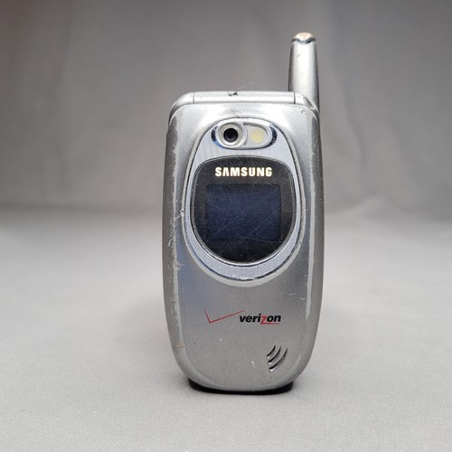 Vintage Samsung SCH-A670 Verizon Flip Cell Phone Silver Parts Repair As ...