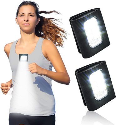 Running Lights 2 Pack Safety Jogging LED Light for Runners and Joggers ...