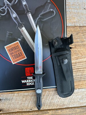 VINTAGE SOG AL MAR SHADOW DAGGER COMMANDO KNIFE AND SHEATH MADE IN SEKI ...
