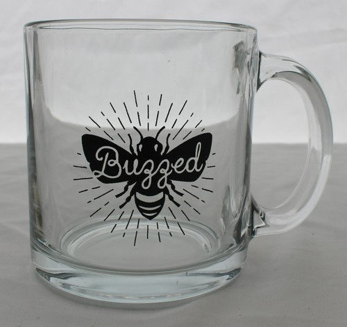 Buzzed Bee Glass Coffee Tea Mug With Handle EUC | eBay