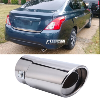 Chrome Stainless Steel Rear Exhaust Pipe Tail Muffler Tip Round For ...
