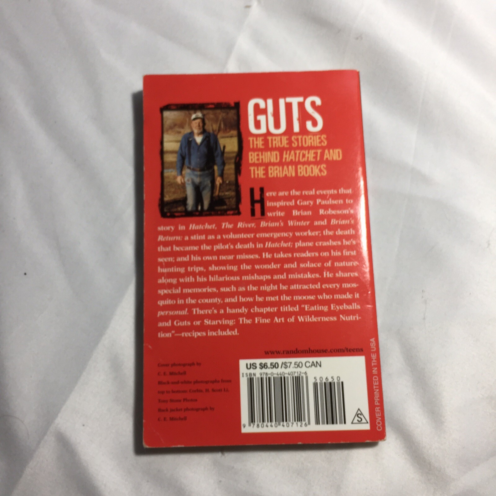 Guts By Gary Paulsen (Paperback) Book 9780440407126| eBay