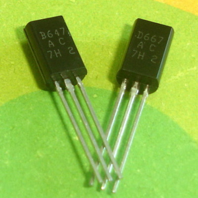 50 Pairs 2SB647AC+ 2SD667AC TO-92L (50 2SB647+50 2SD667) B647 D667 ...