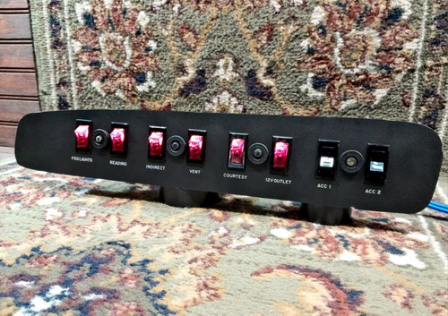 Vintage Conversion Van Overhead Console Switches, All lights and ...