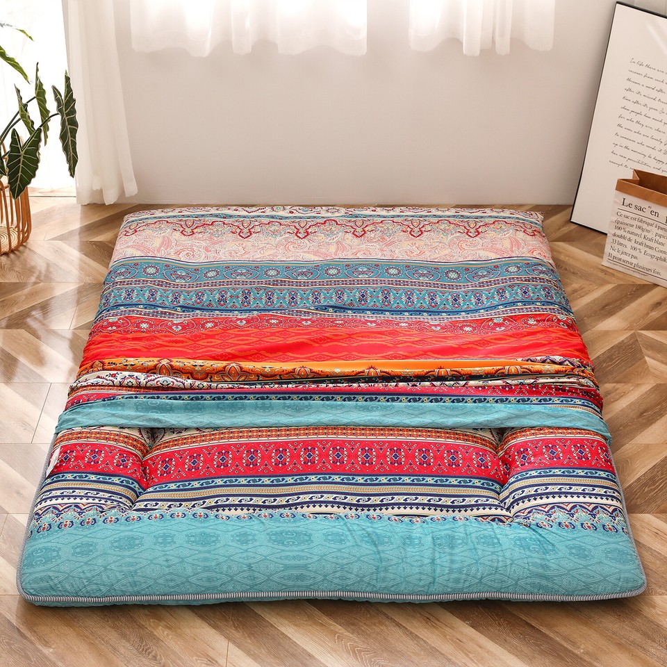 Bohemian Retro Floor Mattress Japanese Futon Mattress Mat Sleeping Mat ...