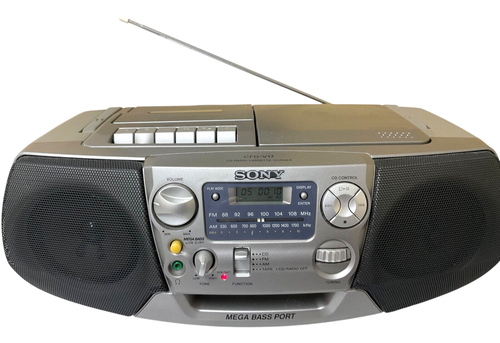 Sony CFD-V17 AM/FM Radio CD Cassette-Corder Boombox Vintage 1999 Tested ...