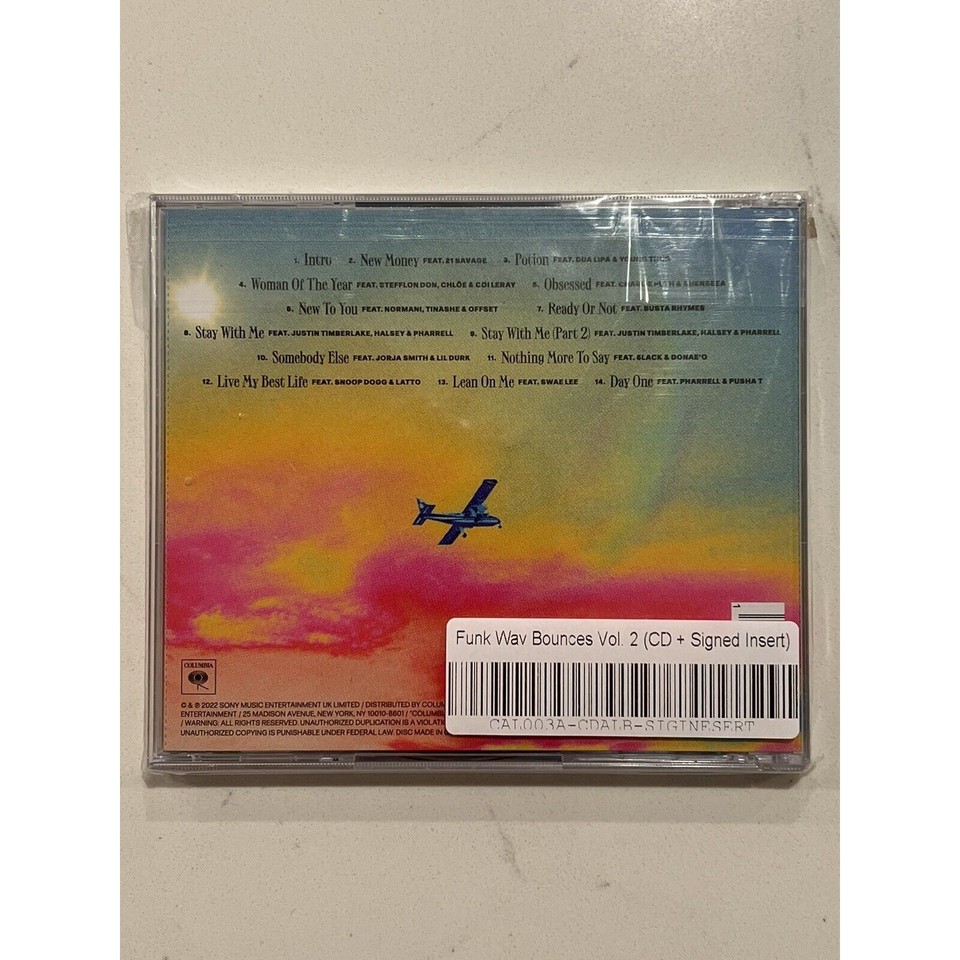 Calvin Harris Signed CD Art card Autographed Funk Was Bounces Vol.2 | eBay