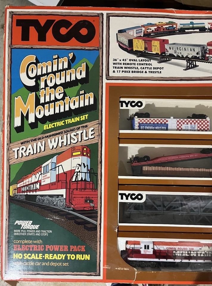 Tyco Electric Train Set HO Comin’ Round the Mountain | eBay