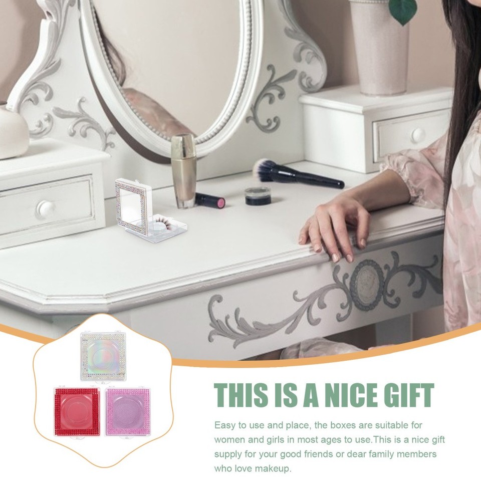 9 pcs Delicate False Eyelash Packing Boxes Colorful Lash Cases Salon ...