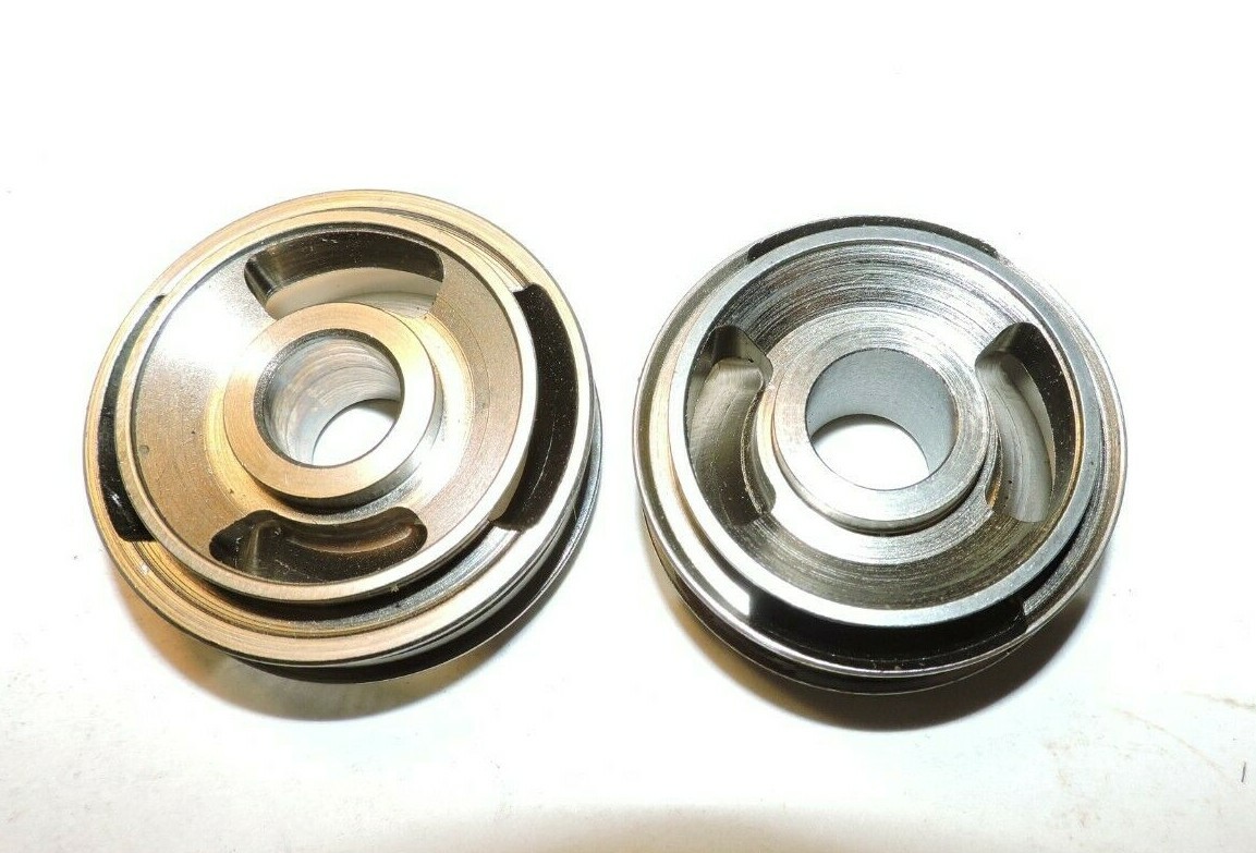 (2) Ohlins WCJ Shock 2 port D/D pistons un-drilled matching NASCAR Late ...