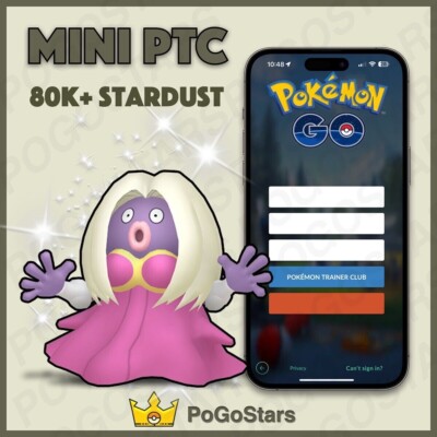 Pokémon PTC GO - Shiny Jynx - 80K Stardust Read Description | eBay