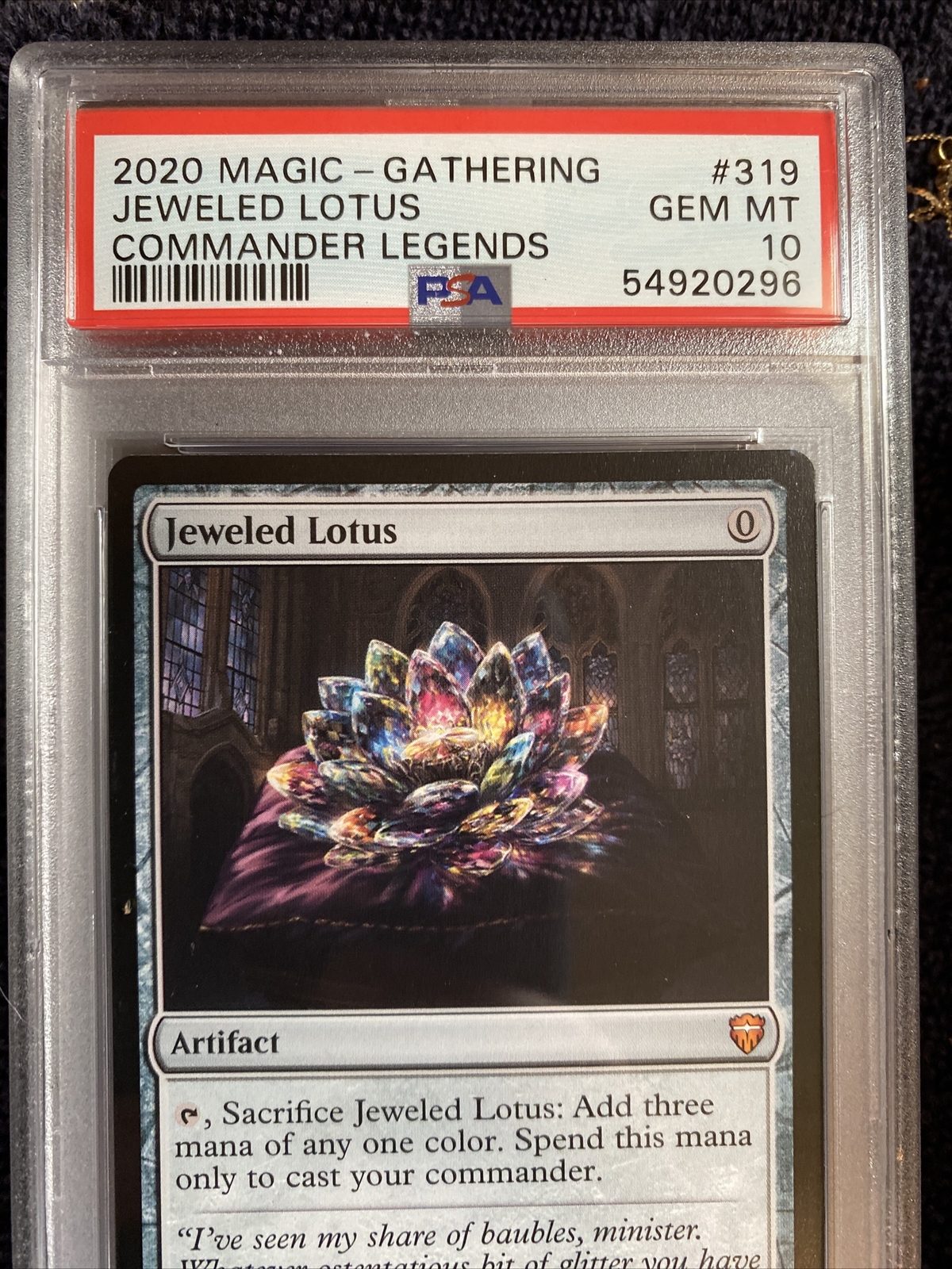 PSA 10 Gem Mint JEWELED LOTUS Commander Legends | eBay