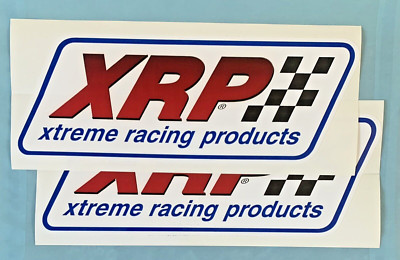 2 XRP XTREME RACING PRODUCTS CONTINGENCY STICKER OFF ROAD NHRA STREET ...