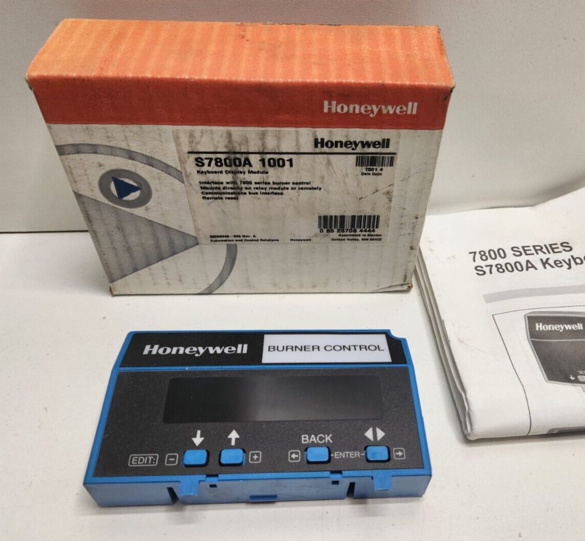 NEW OLD STOCK! HONEYWELL BURNER CONTROL KEYBOARD DISPLAY MODULE S7800A ...