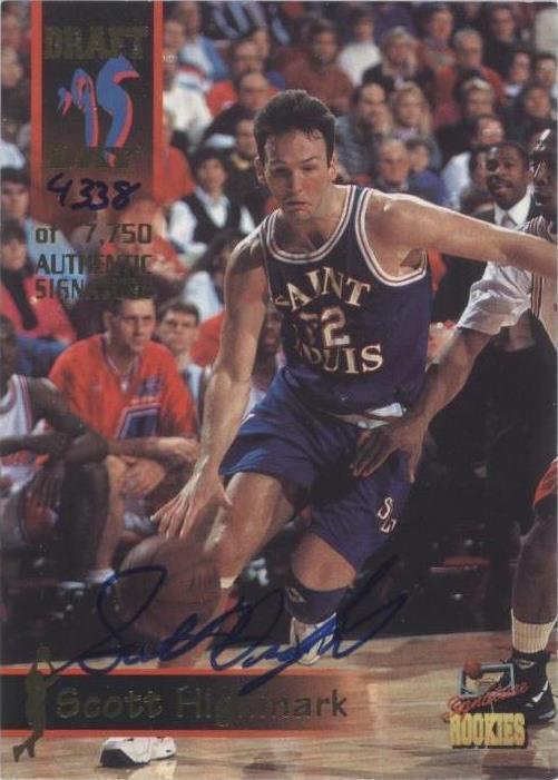 1995 Signature Rookies Draft Day - Scott Highmark #44 Authentic ...