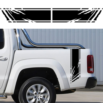 2pcs Universal Car Truck Side Door Racing Graphic Vinyl Sticker Decal ...
