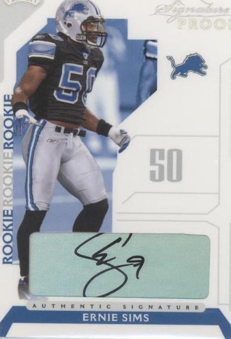 2006 Playoff NFL Playoffs - Rookie Ernie Sims #131 Silver Signature ...