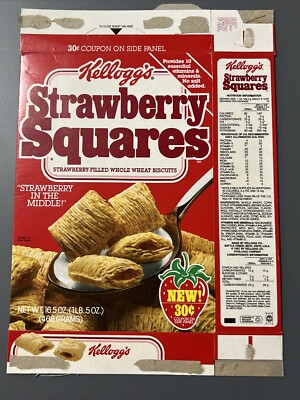 1987 Kellogg’s Strawberry Squares Cereal Box - INs & OUTs of a great ...