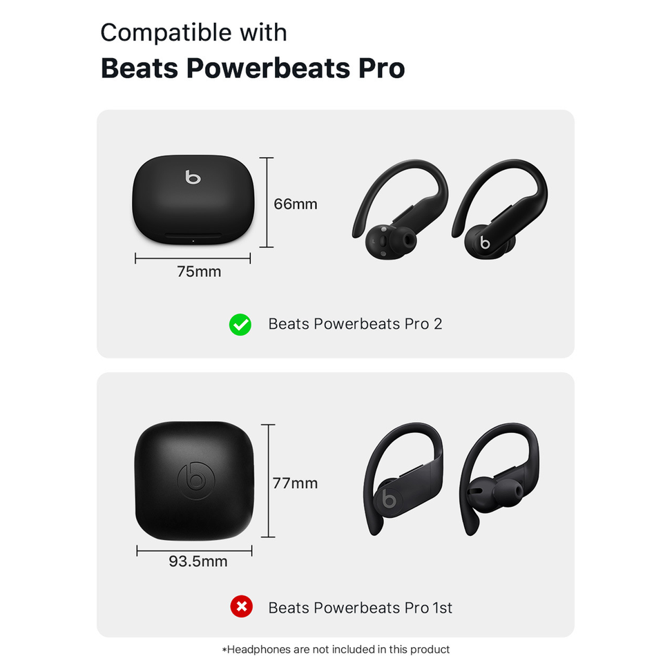 For Beats Powerbeats Pro 2 Geniue Leather with Charging Case 360 ...