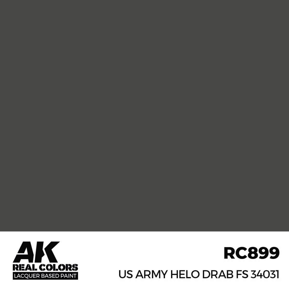 US Army Helo Drab FS Military Paint 17ml Bottle AK Interactive RC899 ...