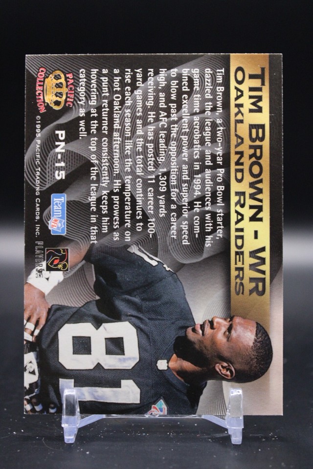 Tim Brown, Oakland Raiders, 1995 Pacific Pride of the NFL, #PN-15 | eBay