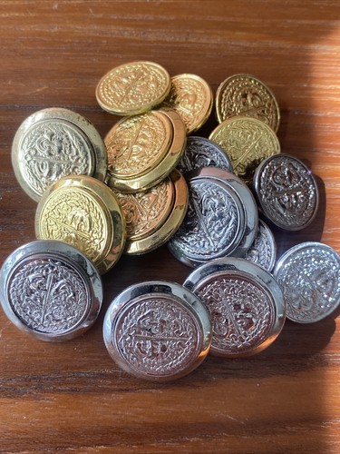 Ben Silver Golden Blazer Buttons ! 18k plated! | eBay