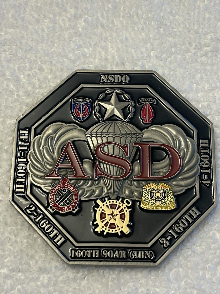 160th SOAR Airborne Support Detachment (ASD) Challenge Coin | eBay