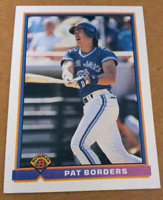 1991 Bowman PAT BORDERS Baseball Card #14. TORONTO BLUE JAYS.. | eBay