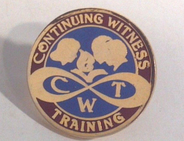 CWT Continuing Witness Training Hat Lapel Pin 3/4" Tie Tack Baptist ...