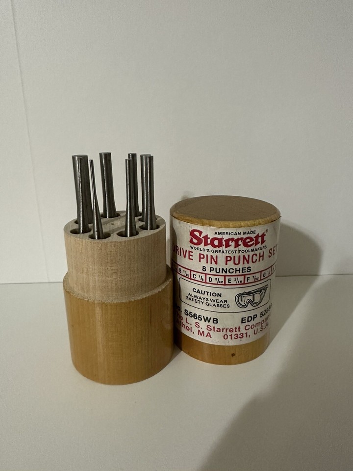Starrett S565WB 8-Piece Drive Pin Punch Set | eBay