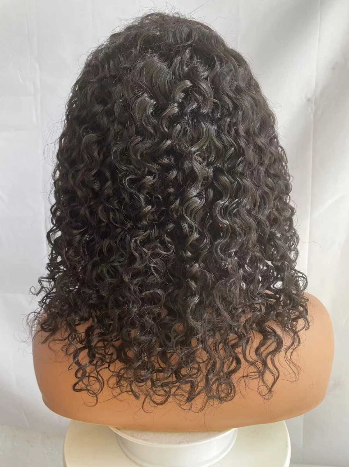 16inch 13x4x1 T Lace Wigs Brazilian Water Wave Hair Wig 100 Human Hair