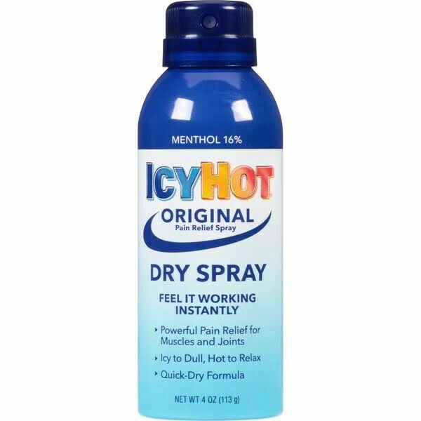 Icy Hot Original Pain Relief Dry Spray - 4 oz for sale online | eBay