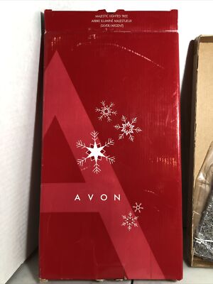 Avon Majestic Lighted Tree Christmas Decor in Box Battery Operated | eBay