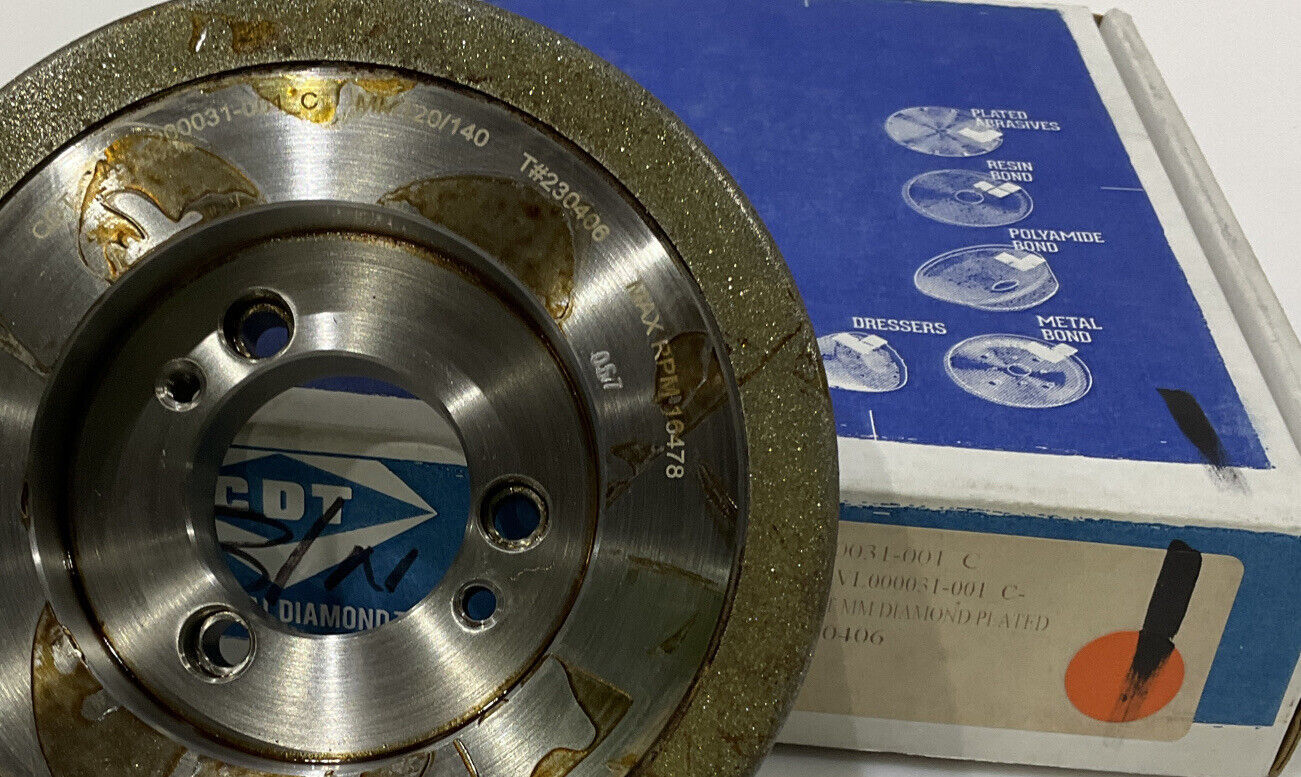 CONTINENTAL DIAMOND TOOL 230406 120/140 GRIT 5.795” DIAMETER GRINDING ...