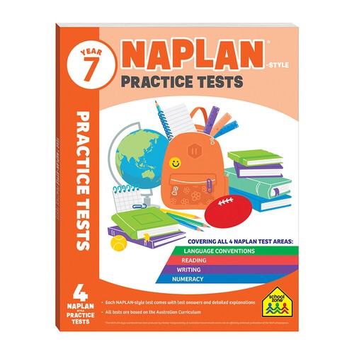 School Zone Year 7 Naplan*-style Practice Tests Kids Study Book ...