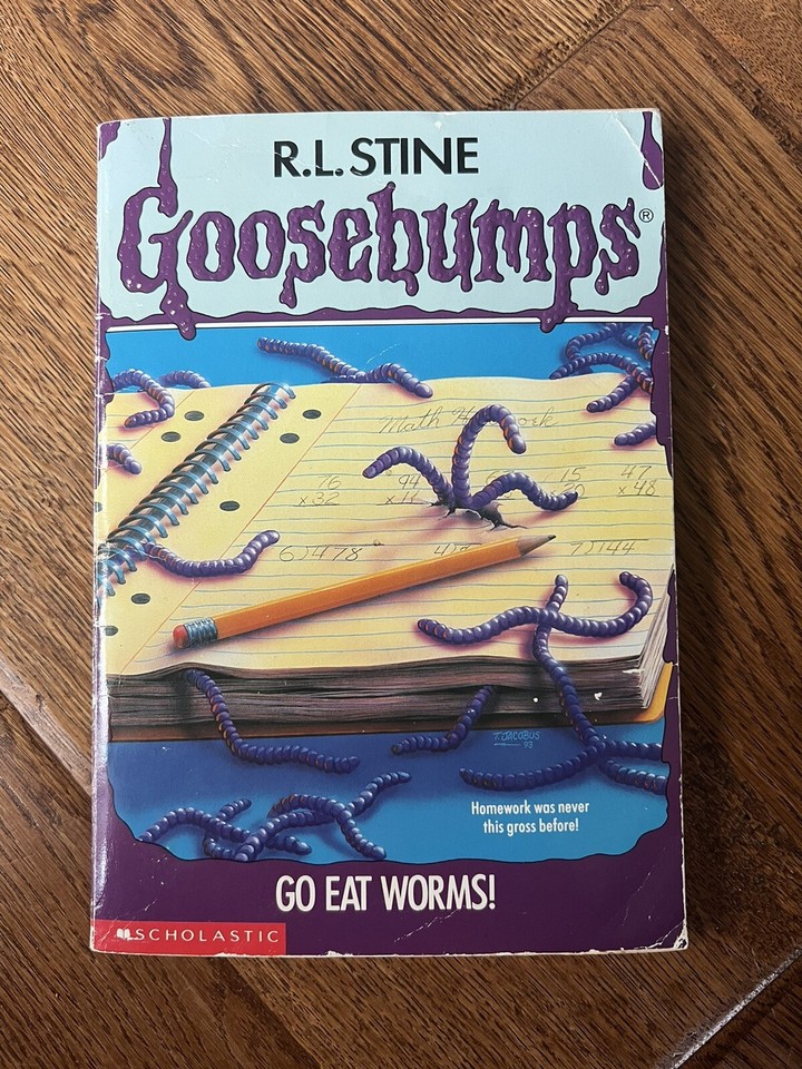 Vintage Goosebumps 1990s #21 Go Eat Worms R.L. Stine, 1st Edition,Good ...