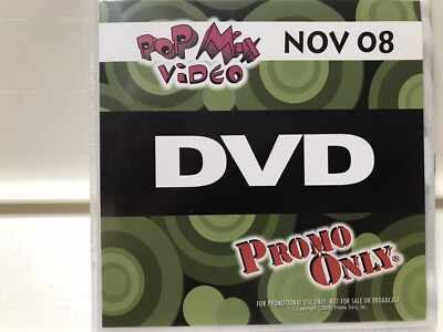 rare DVD sleeve PROMO ONLY Pop Mix Video 2008 November BRAND NEW SILVER ...
