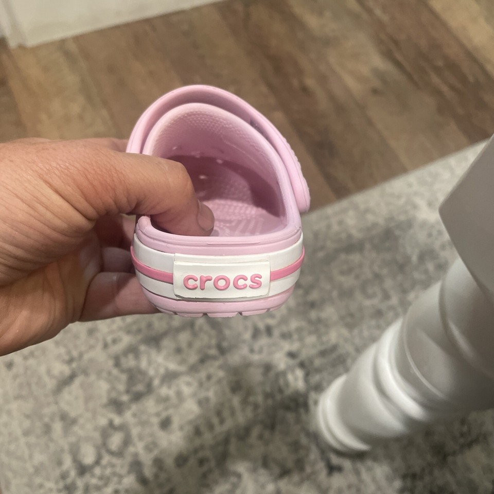 Crocs Classic Candy Pink Slip On Clogs Shoes Toddler Kids Girls Size C6 ...