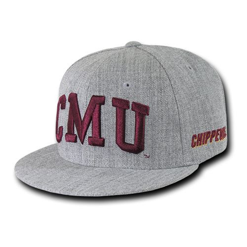 CMU Central Michigan University Chippewas NCAA Fitted Flat Bill ...