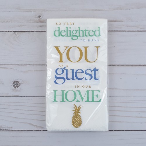Paper Dinner Napkins Guest Towels Buffet Delighted to Have You As A ...