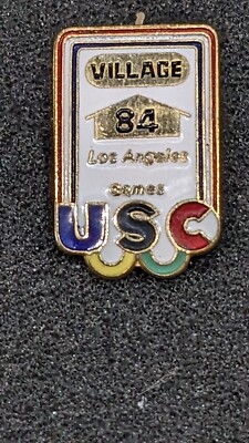 VINTAGE 1984 LOS ANGELES OLYMPIC GAMES USC VILLAGE COLLECTIBLE PIN 49 ...
