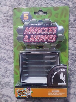 Dr. Cool 5 Prepared Microscope Slide Set Muscles & Nerves Discover New ...